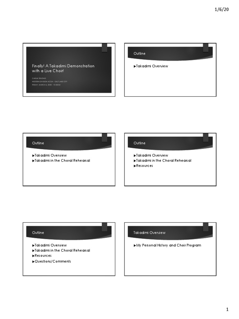 Finally! A Takadimi Demonstration With A Live Choir! | PDF | Music ...