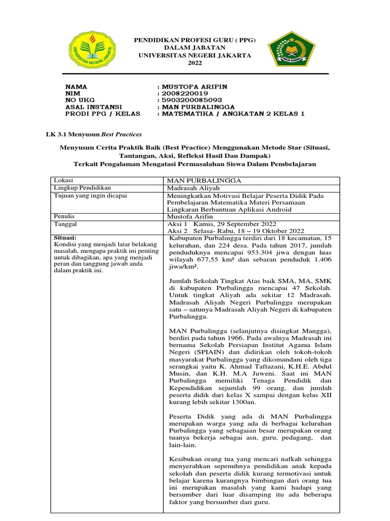 Best Practice Model PBL Dan PJBL PPG 202 | PDF