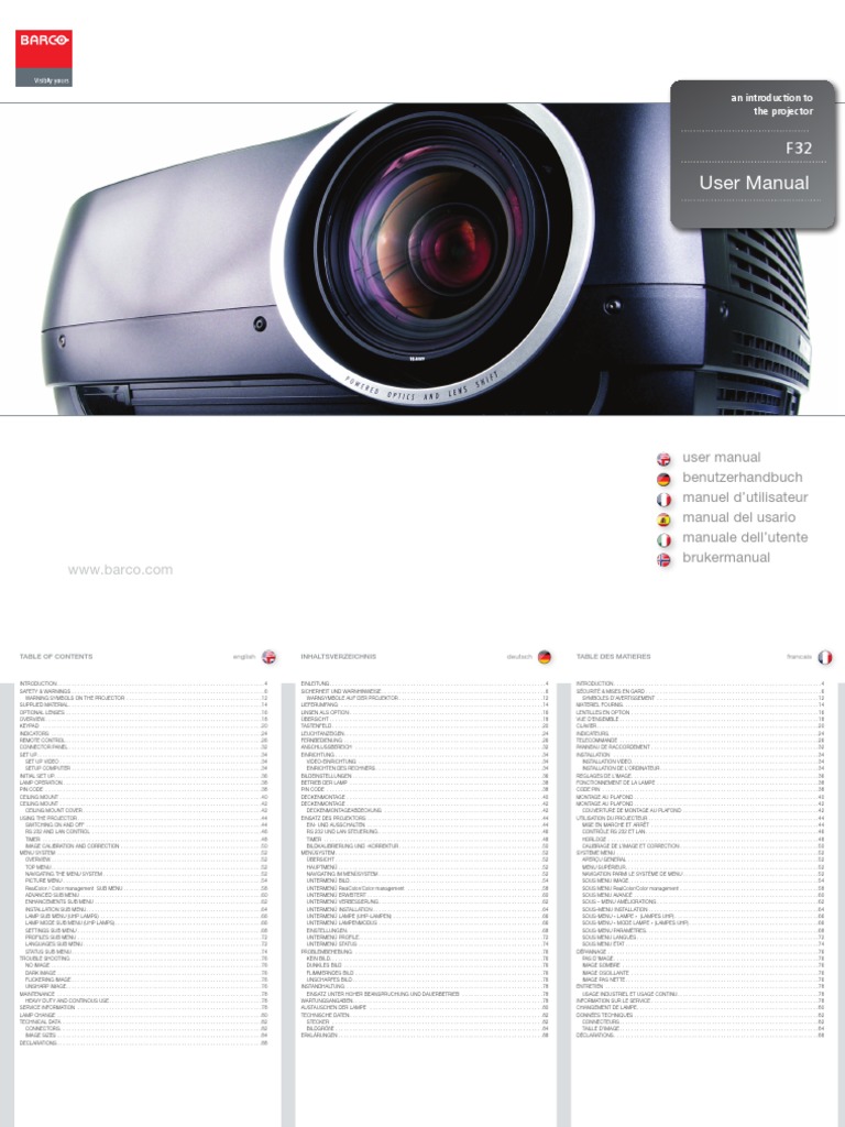 Projector Manual 8363 | PDF