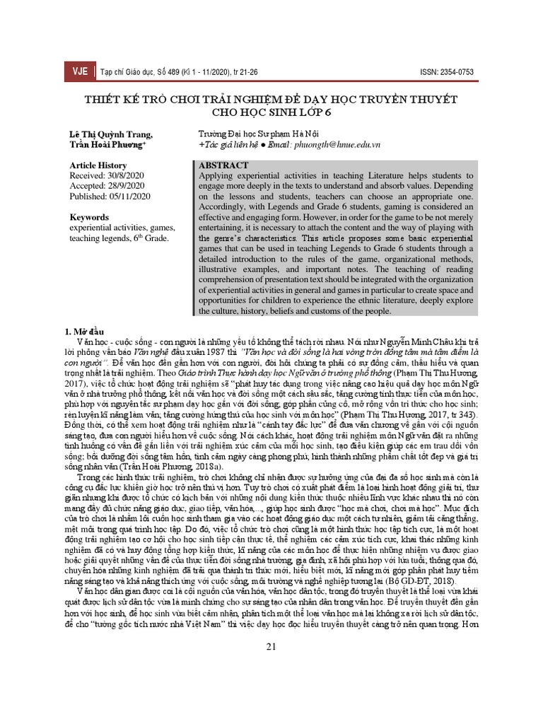 4le Thi Quynh Trang Tran Hoai Phuong | PDF