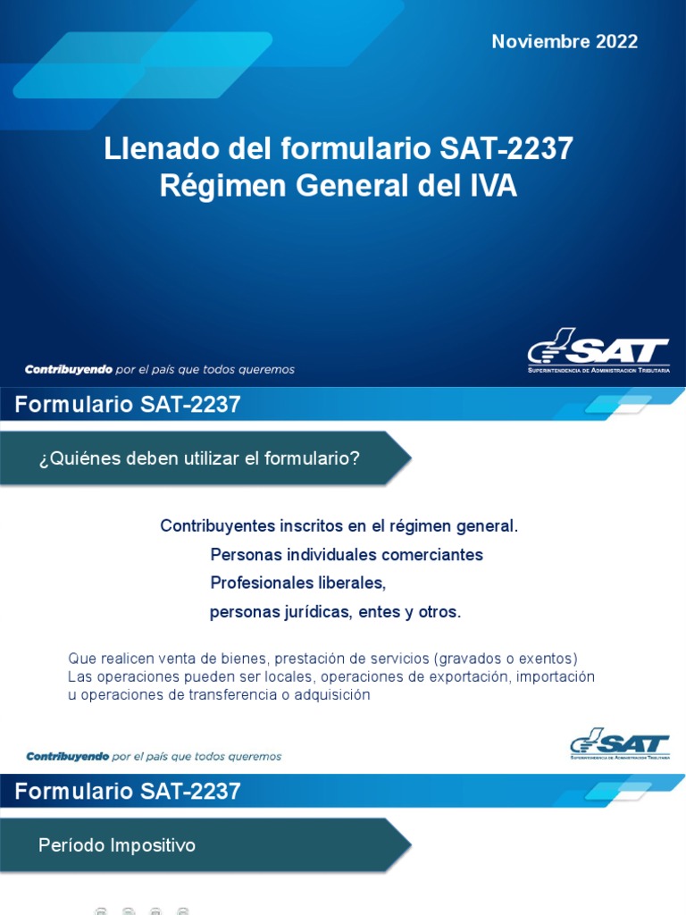 LLENADO DEL FORMULARIO SAT 2237 | PDF | Impuesto al valor agregado | Declaración jurada