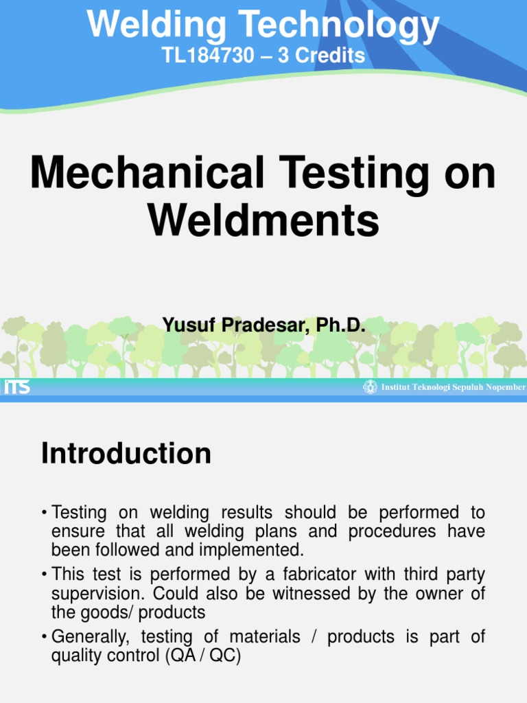 Mechanical Testing Methods for Weldments | PDF | Construction | Welding