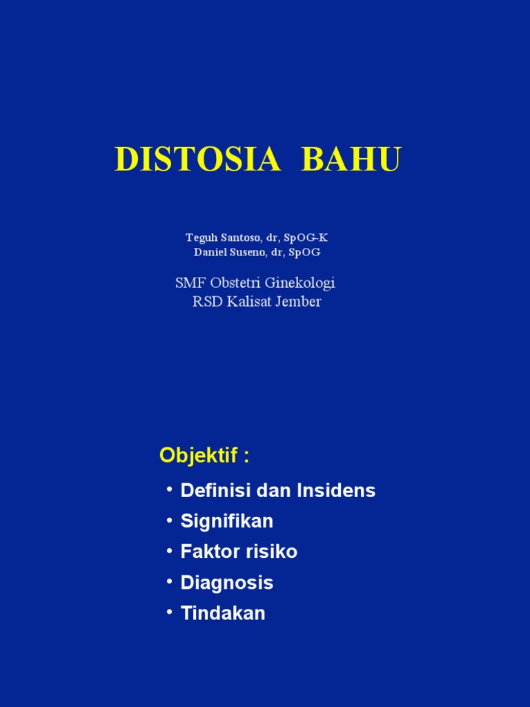 Distosia Bahu | PDF