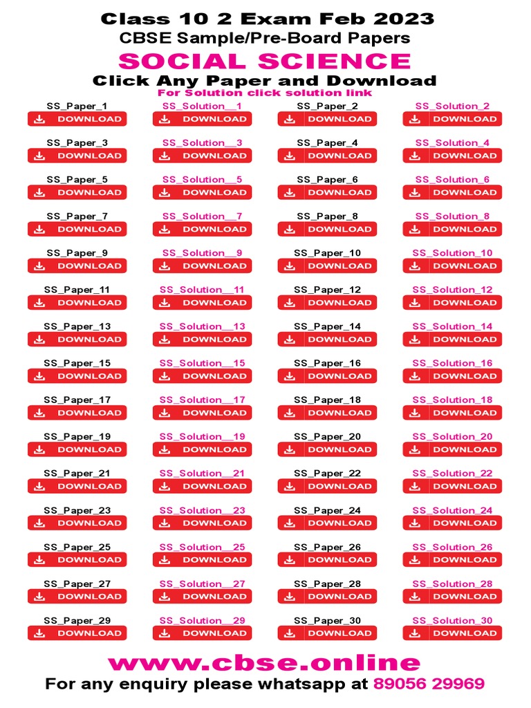 Social Sample Papers | PDF | Evaluation | Education Policy