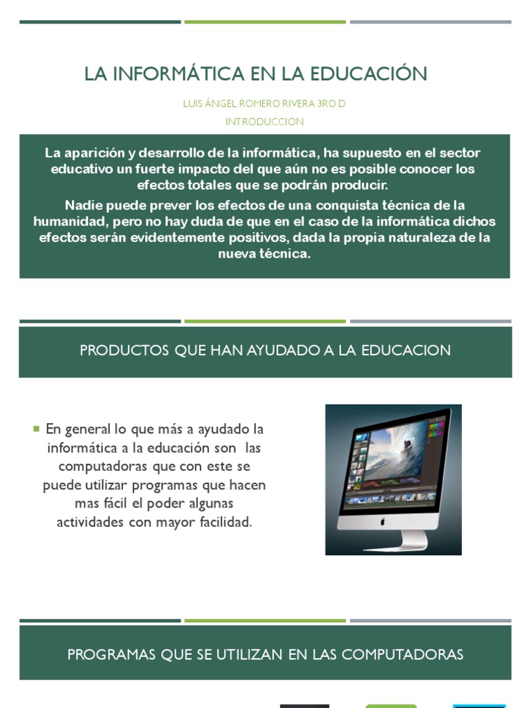 Impacto de la Informática en la Educación | PDF | Informática | Internet