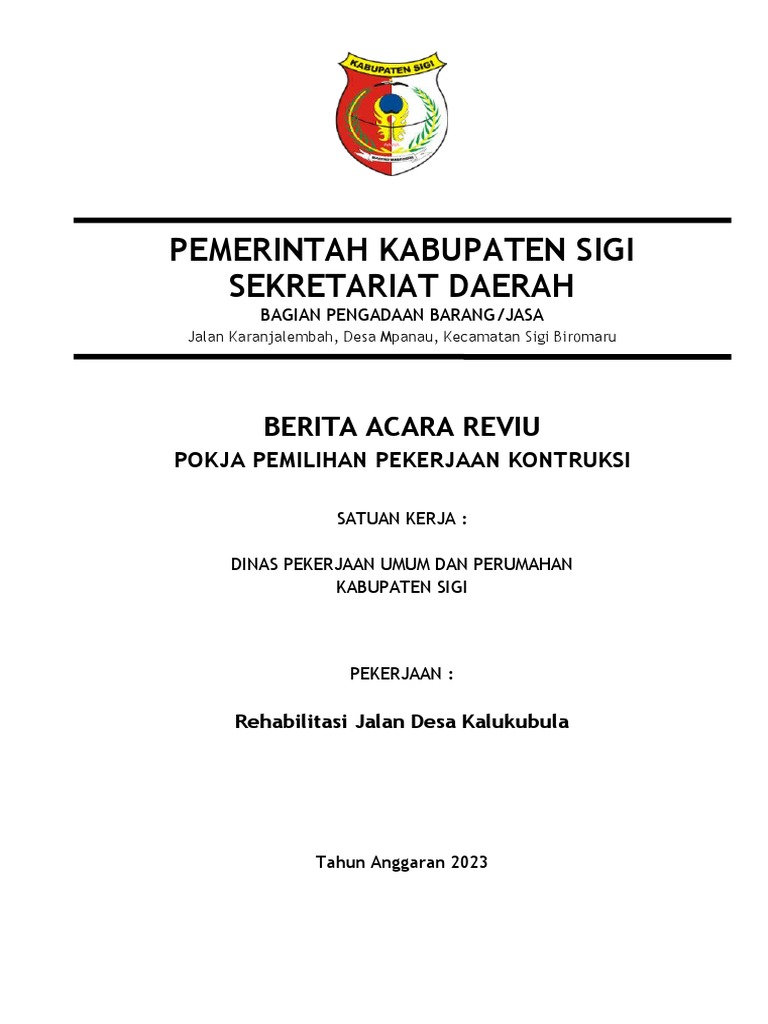 REVIU Dokumen Persiapan - 0 | PDF