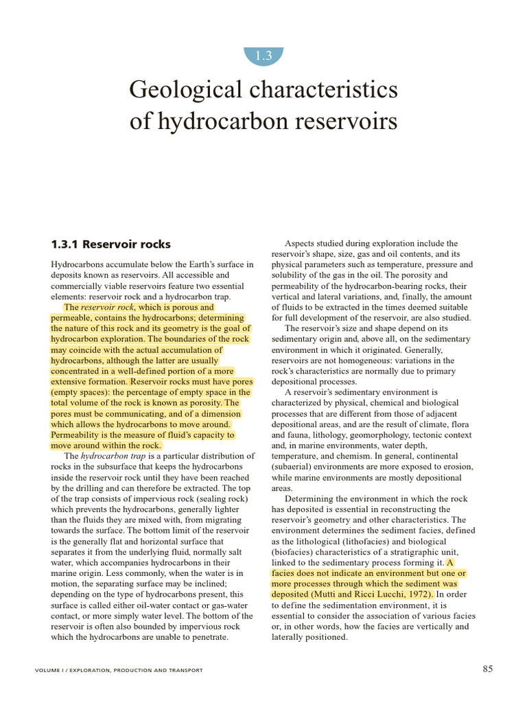 Common Hydrocarbon Reservoir Types | PDF | Petroleum Reservoir ...