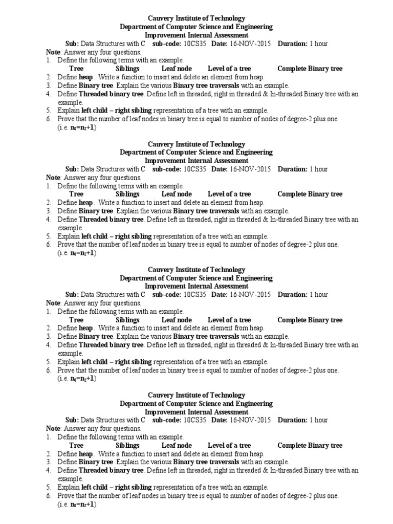 Data Structuresiii Pdf Data Management Theoretical Computer Science