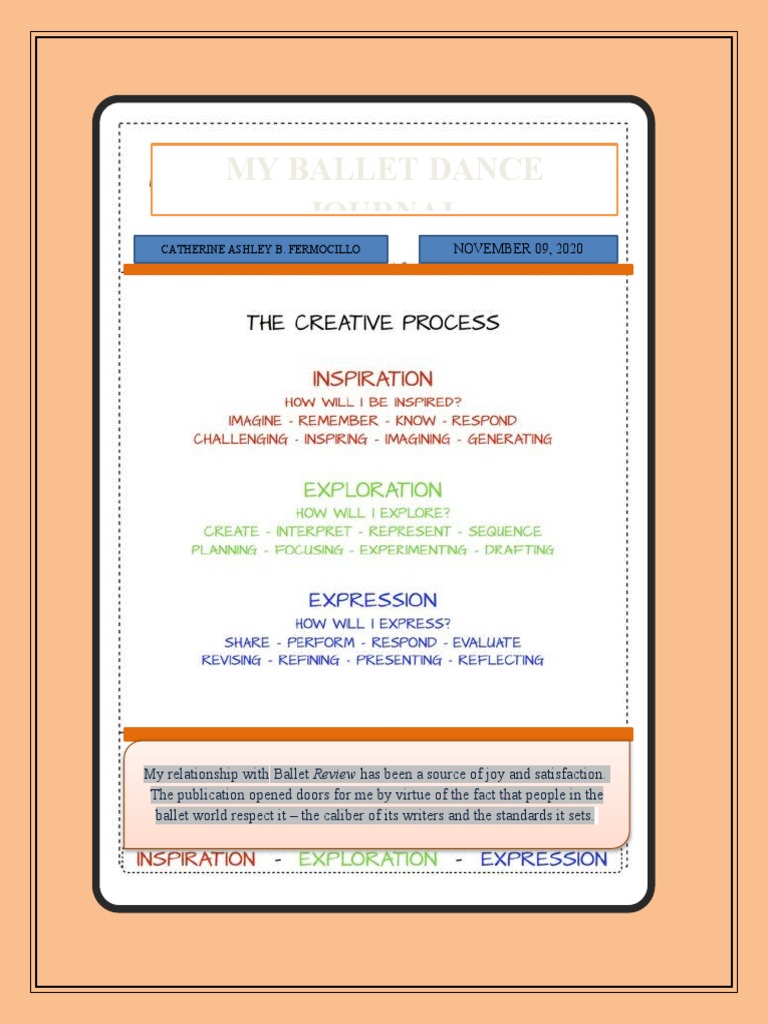 Ballet Journal | PDF