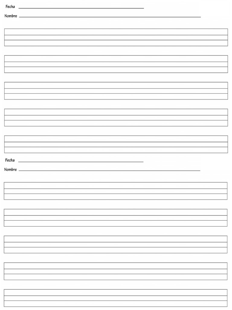 Imprimir Hojas de Caligrafia | PDF