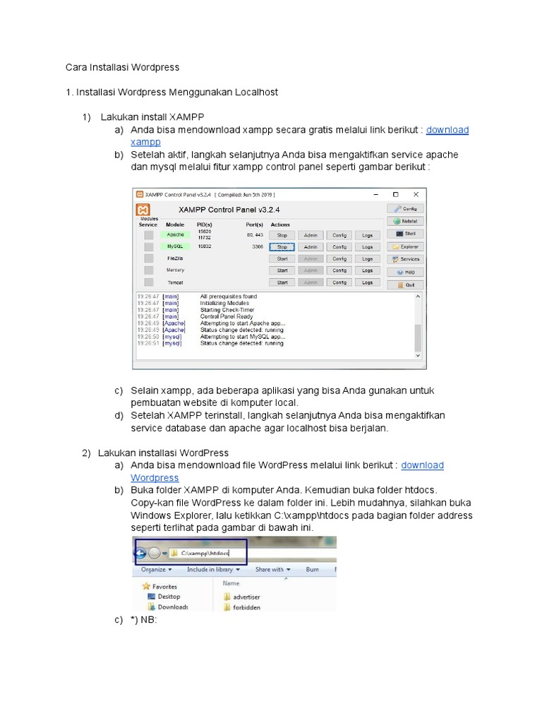Installasi Wordpress | PDF