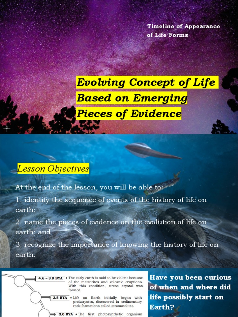 Lesson 2 Timeline of Appearance of Life Forms | PDF