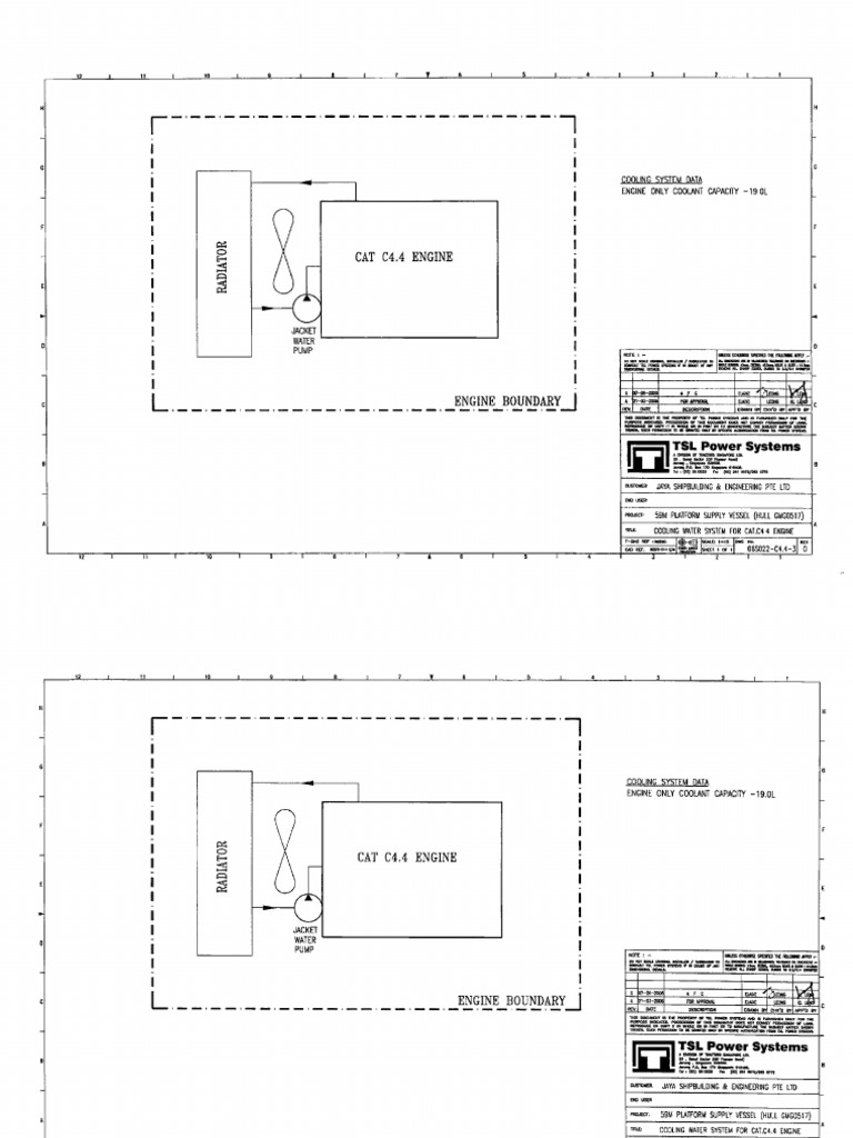 Cooling Water System For Cat.c4.4 Engine | PDF