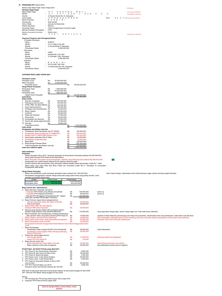 Rekonsiliasi Kertas Kerja 1771 | PDF