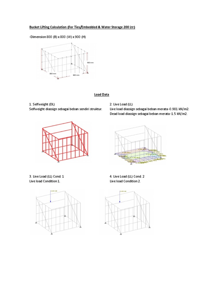 Calculation Bucket Lifting Rev. 1 | PDF | Teaching Methods & Materials