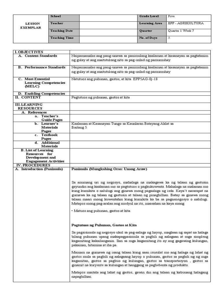 EPP AGRIkultura LE W8 | PDF