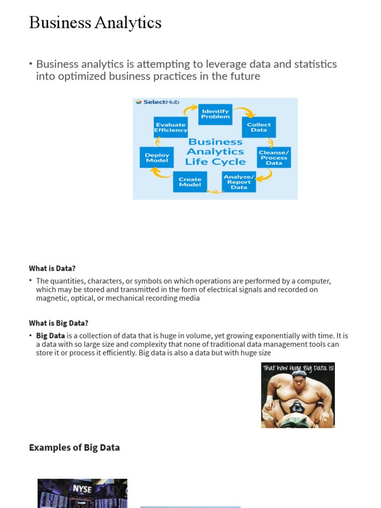 Business Analytics and Big Data Insights | PDF | Big Data | Analytics