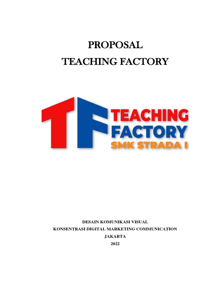 Proposal Teaching Factory SMK Strada 1 | PDF