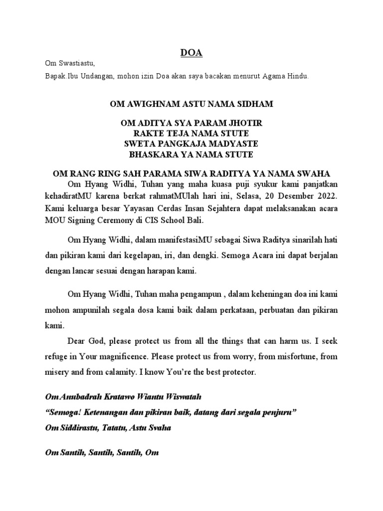 DOA | PDF | Pengembangan Diri | Agama & Spiritualitas