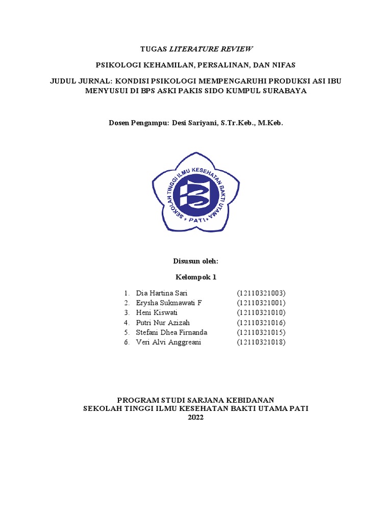 Kel 1 - Form Literature Review | PDF