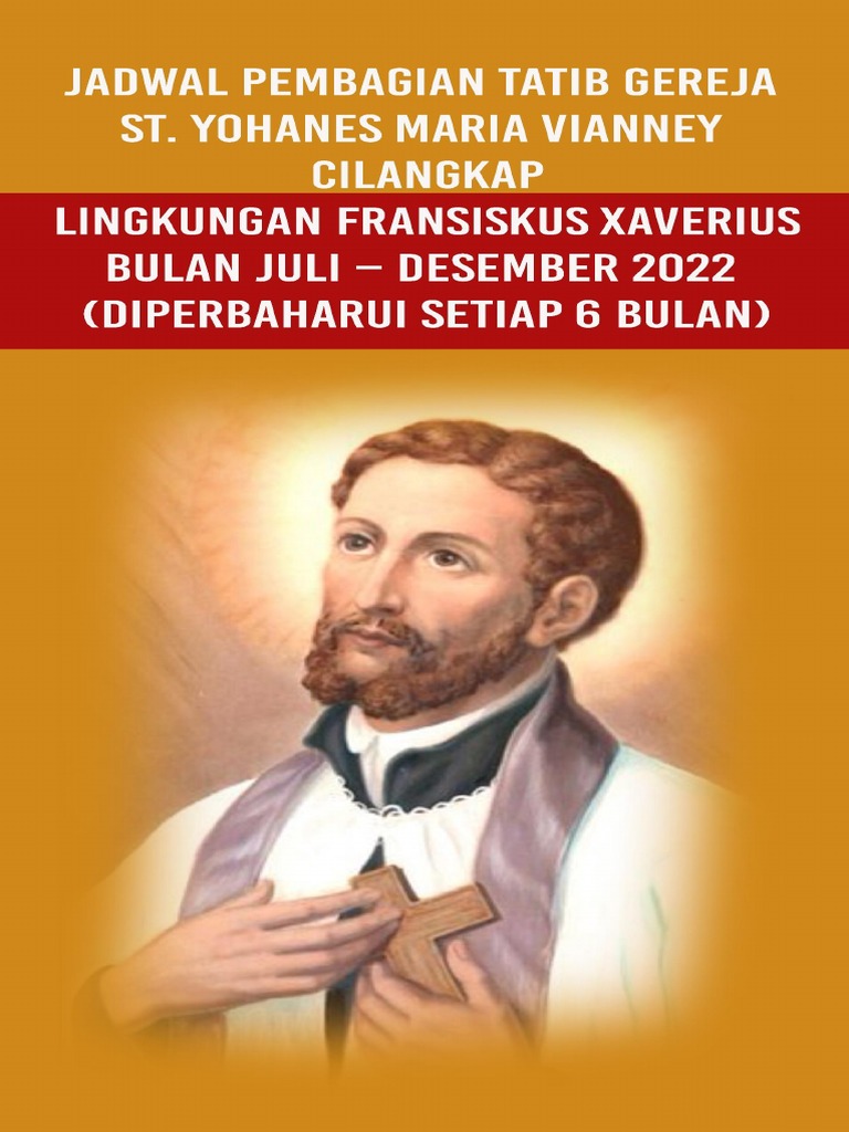 Jadwal Pembagian Tatib Gereja St. Yohanes Maria Vianney Cilangkap 2022 | PDF