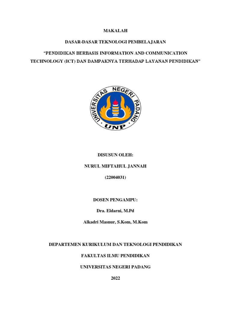 Makalah DDTP Nurul Miftahul Jannah | PDF