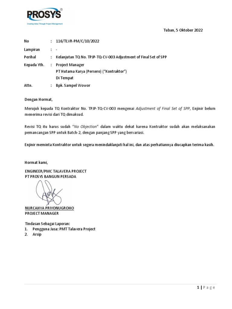 116.TLVR-PM.C.10.2022 - Revisi TQ - 003 - Adjustment of Final Set of ...