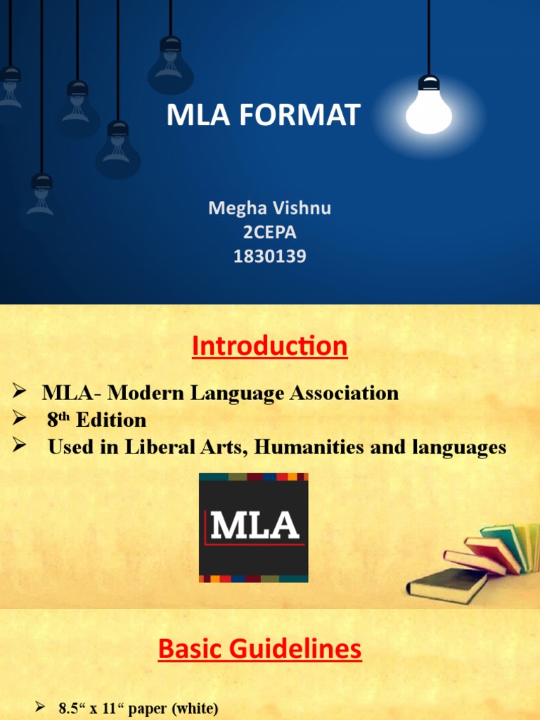 MLA Format | PDF