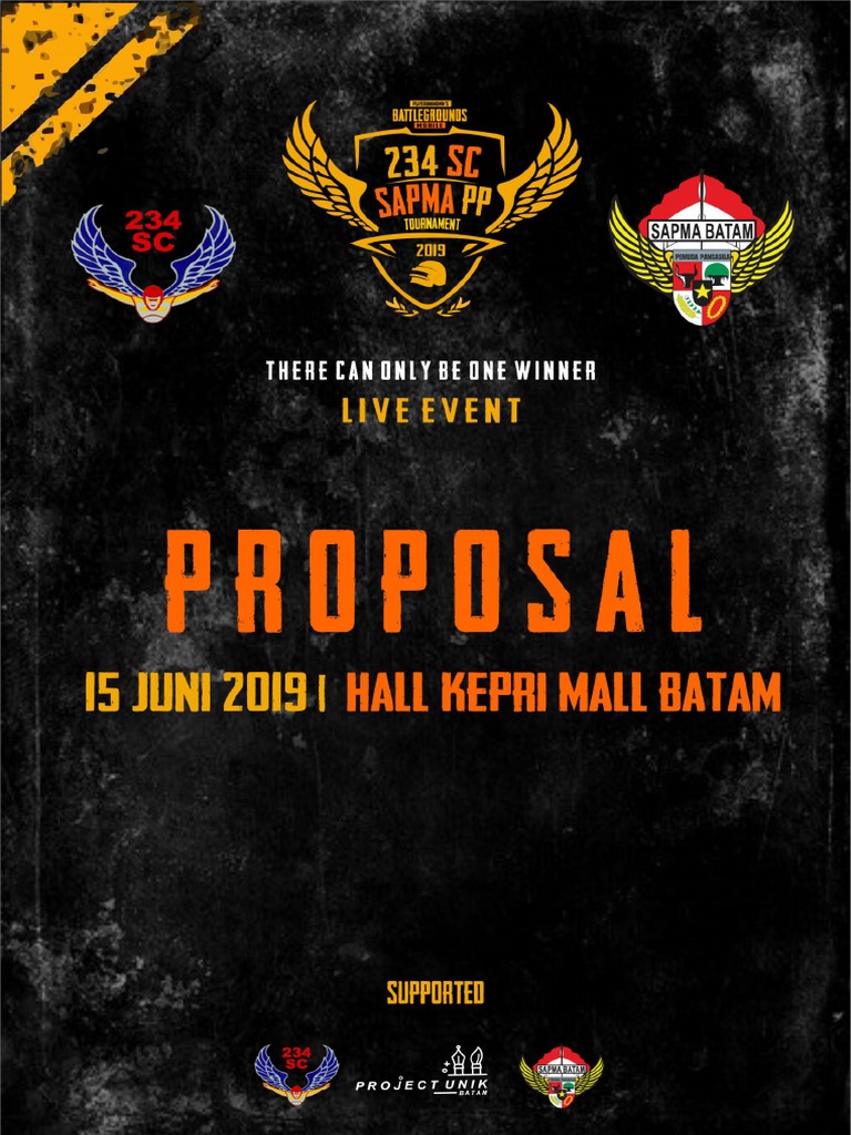 Proposal 234sc Dan Sapma PP Tournament Pubg 2019 | PDF