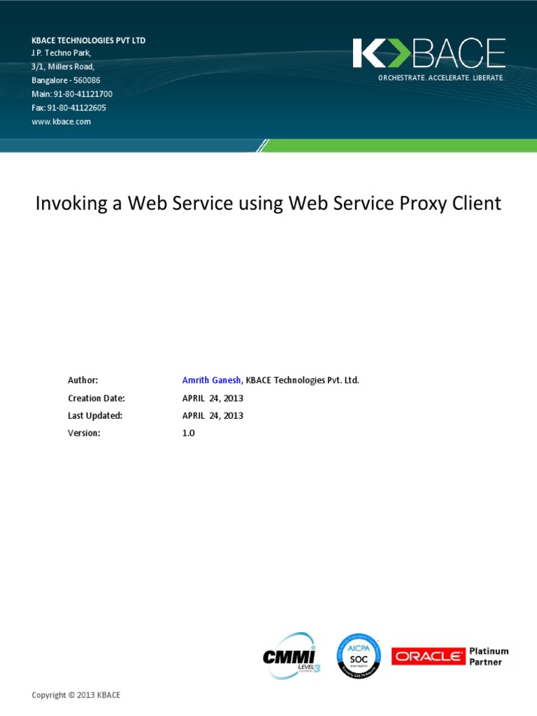 Invoking a Web Service Using Web Service Proxy Client | PDF | Java (Programming Language ...