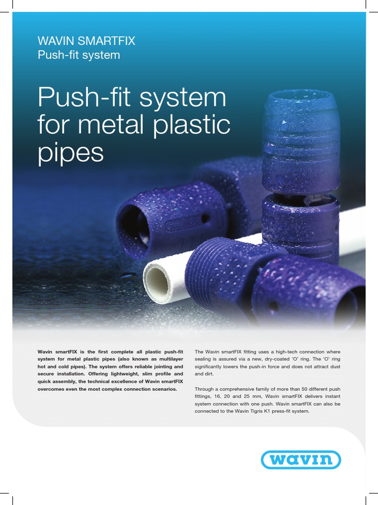 Push-Fit System For Metal Plastic Pipes | PDF | Pipe (Fluid Conveyance ...