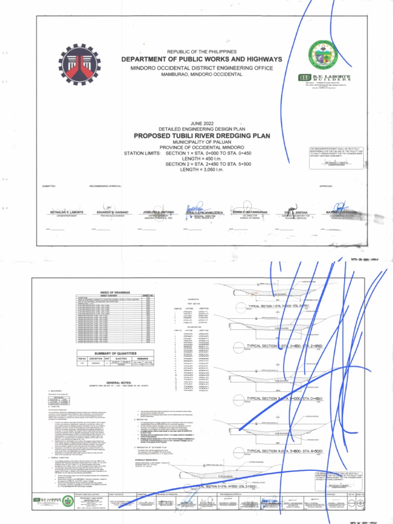 Approved DPWH Dredging Plan - TUBILI RIVER - 221226 - 092035 | PDF