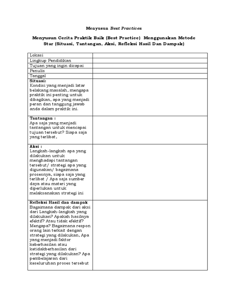 Menyusun Best Practices | PDF