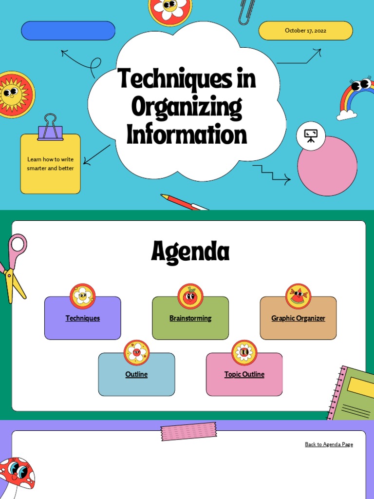 Organizing Ideas: Techniques & Effects | PDF