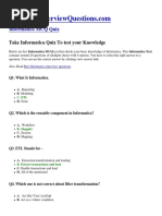 Informatica MCQs 50 Final | PDF | Information Science | Data Management