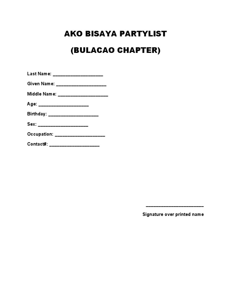 Ako Bisaya Partylist | PDF