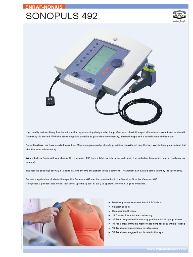 Enraf Nonius Sonopuls 492 en | PDF | Hertz | Electrical Engineering