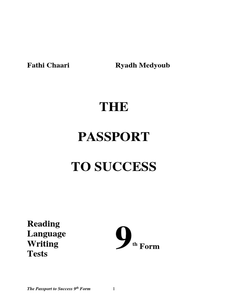 The Passport To Success 9 Module 1 | PDF | Dogs
