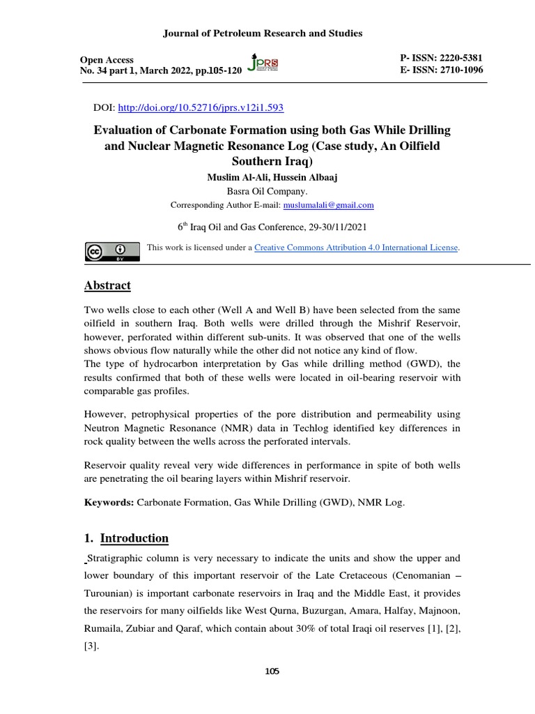 Mud Gas and WL Log Interpretation | Download Free PDF | Petroleum ...