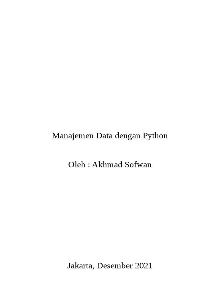 Draft Manajemen Data Dengan Python Pdf 3334
