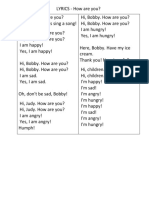 Favorite Colors Song for Kids | PDF | Art | Poetry