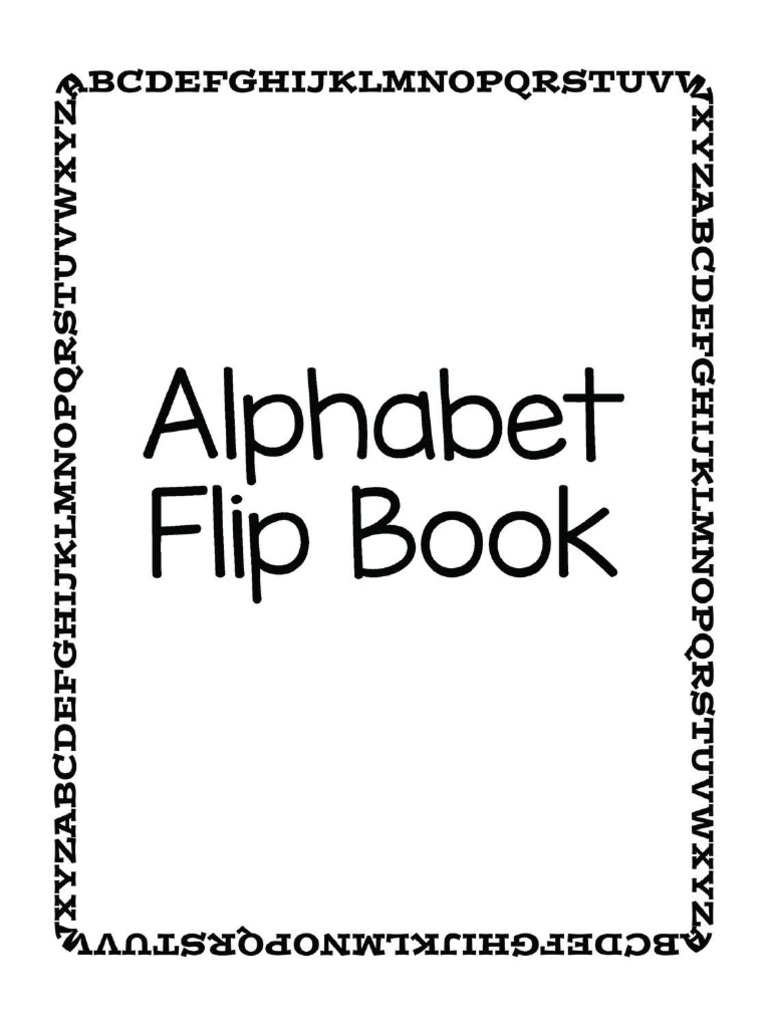 Alphabet Flip Book A | PDF