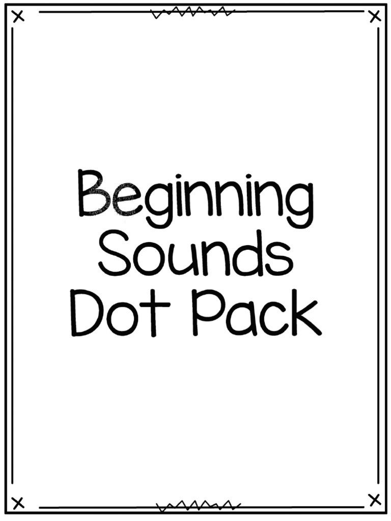 Beginning Sounds Dot Pack A | PDF