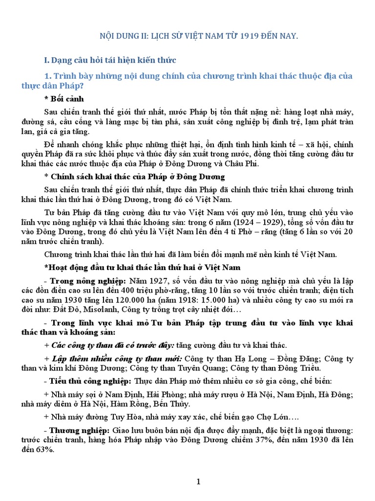 Lich Su Viet Nam 1919 | PDF