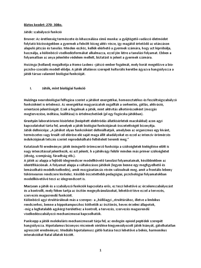 Pszicho - Játék Kálózi | PDF