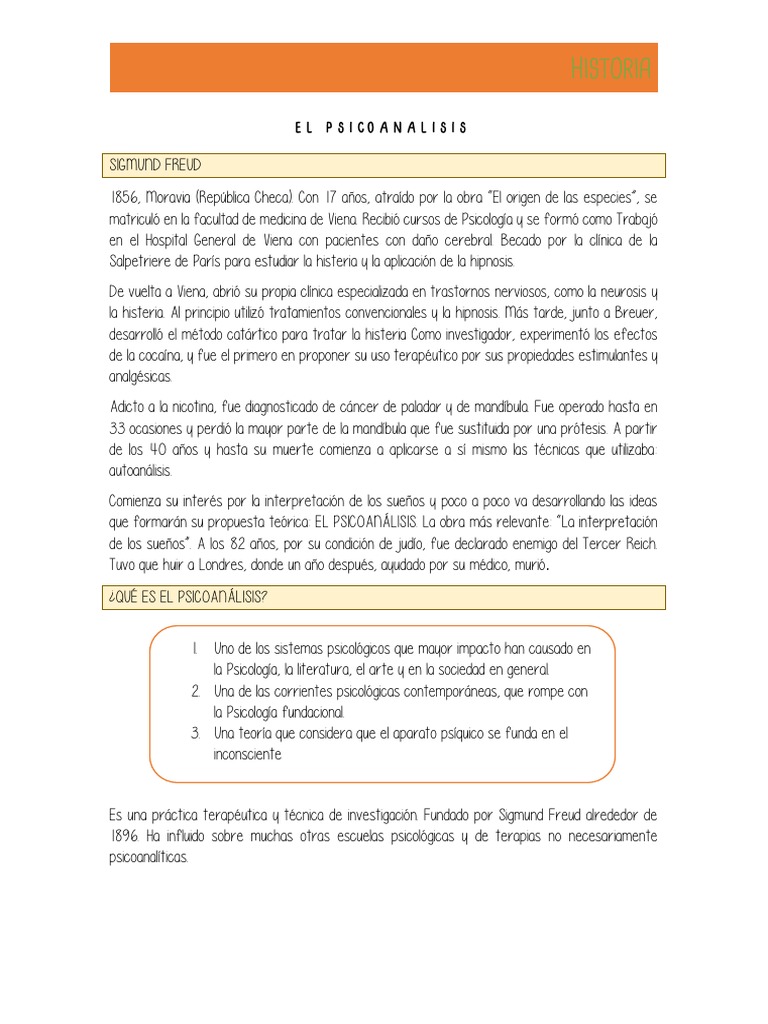 El Psicoanalisis | PDF | Psicoanálisis | Mente inconsciente