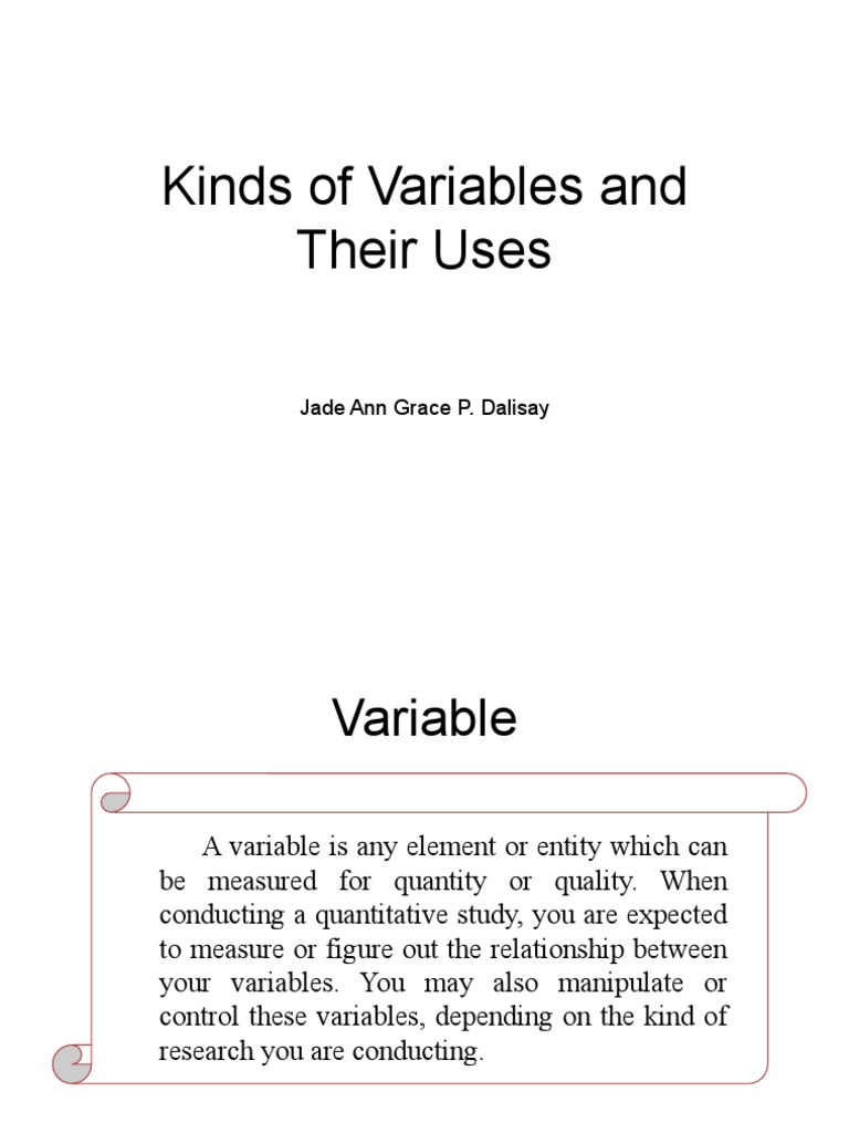 Types of Measurement Variables | PDF | Level Of Measurement ...