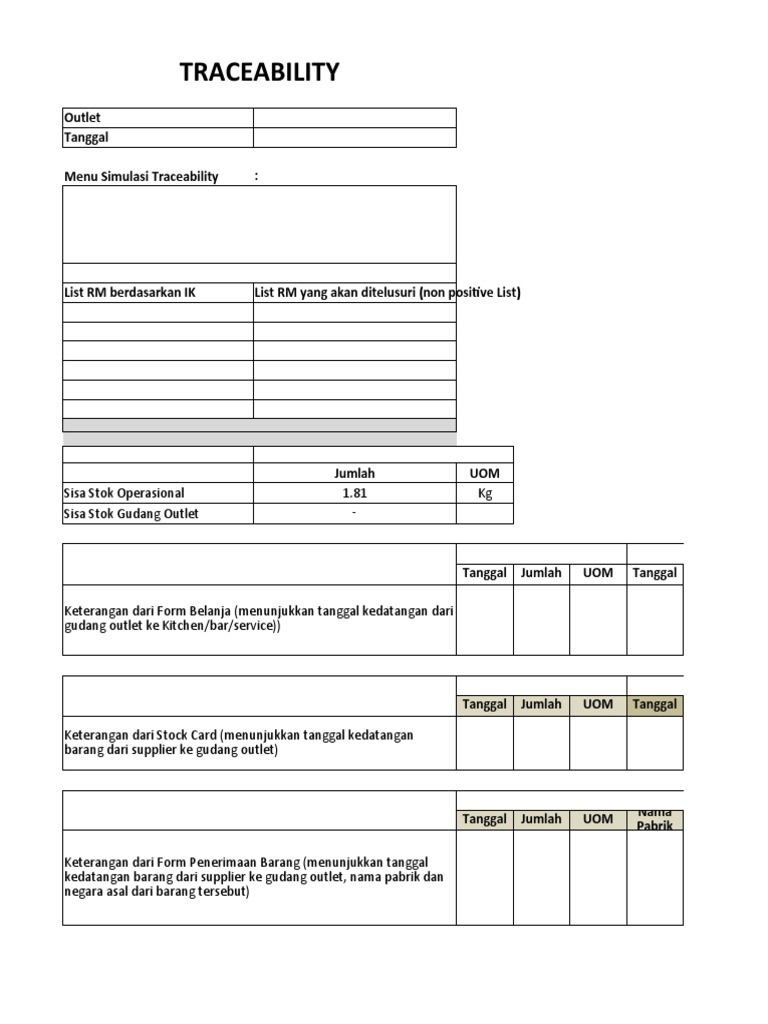 Format Traceability | PDF