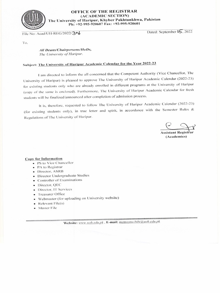 Academic Calendar 2022-23-1 | PDF