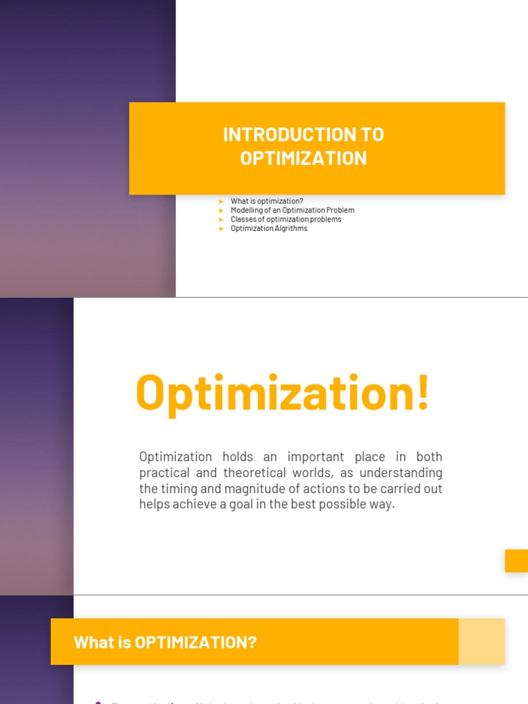 1-Introduction To Optimization | PDF | Mathematical Optimization ...